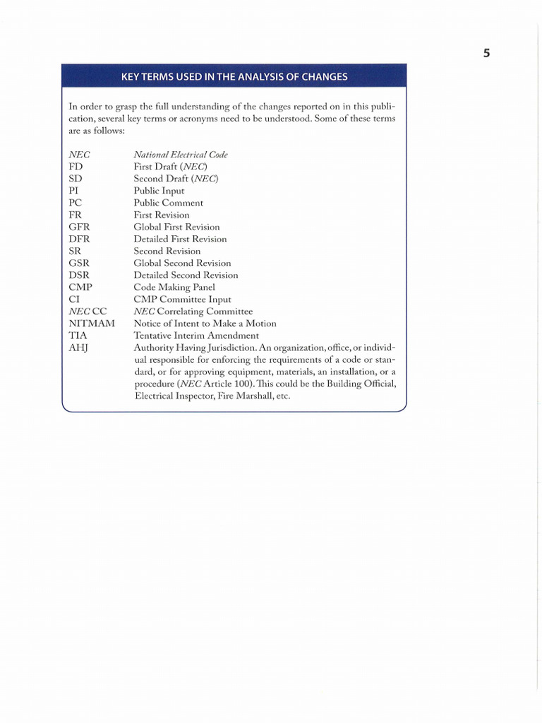 Key Terms for NEC Changes Explained | PDF | Electrical Connector ...