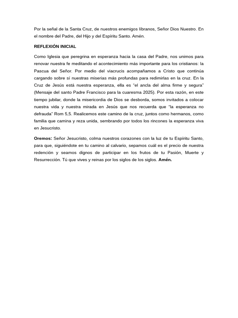 REFLEXIÓN INICIAL | PDF