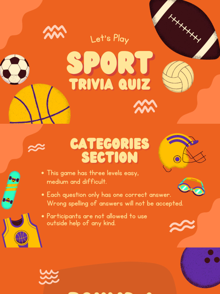 Sport Trivia Quiz: Test Your Knowledge | PDF