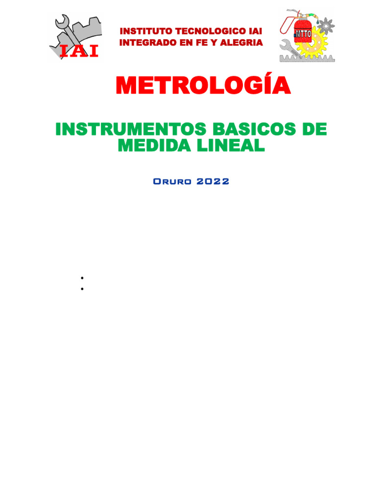2 Instrumentos Basicos de Medida Lineal | PDF | Medición | Instrumentación