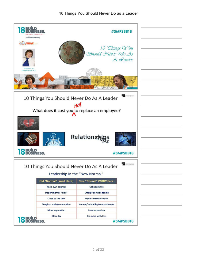 Leadership Mistakes to Avoid | PDF