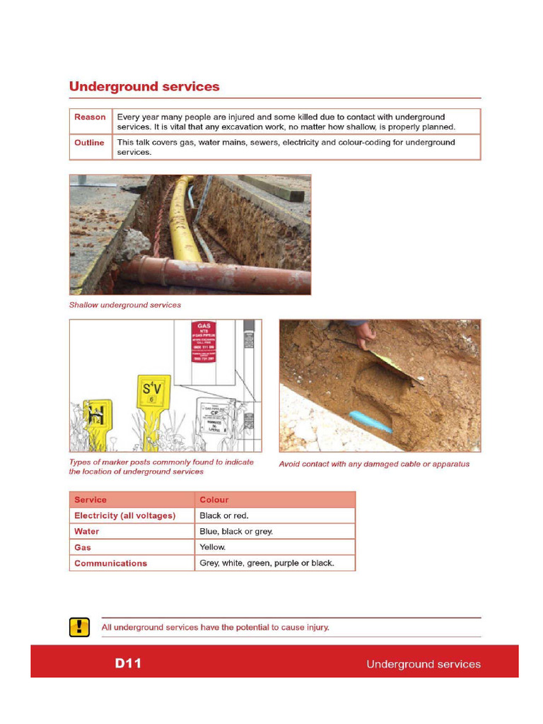 Underground and Overhead Services | PDF