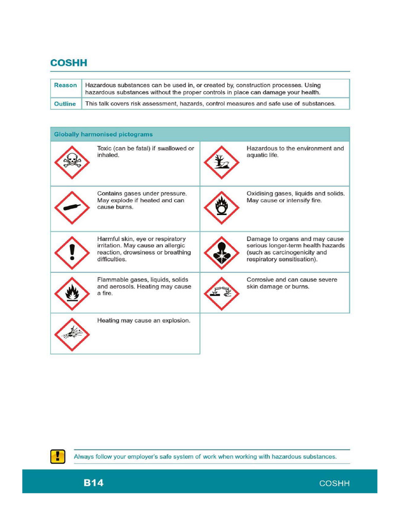 COSHH | PDF