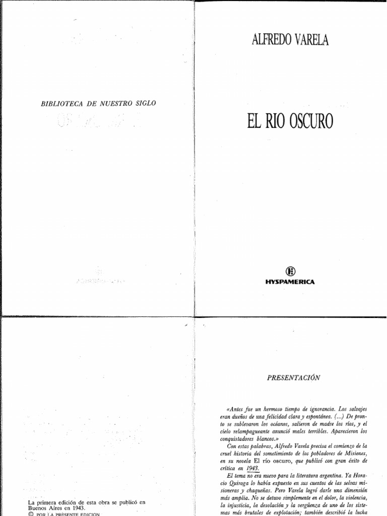 El Río Oscuro Alfredo Varela | PDF