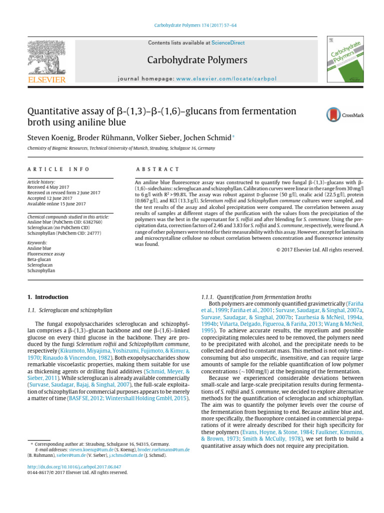 Assay for Quantifying Beta-Glucans | PDF | Coefficient Of Variation