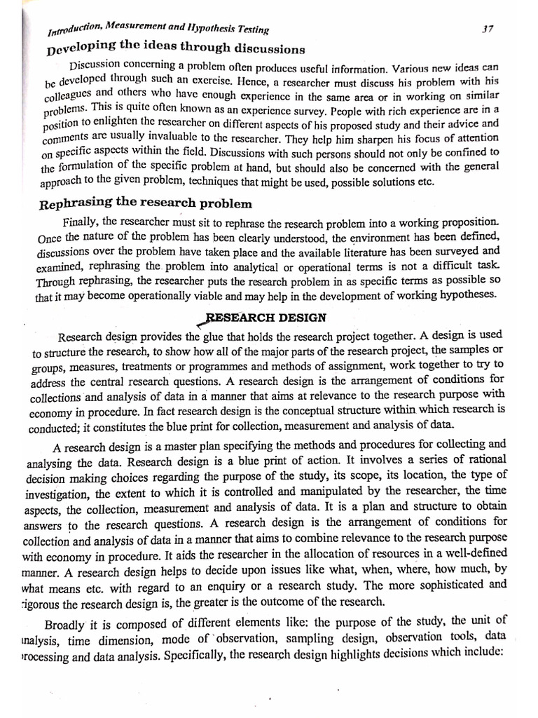 Research methodology Assignment | PDF