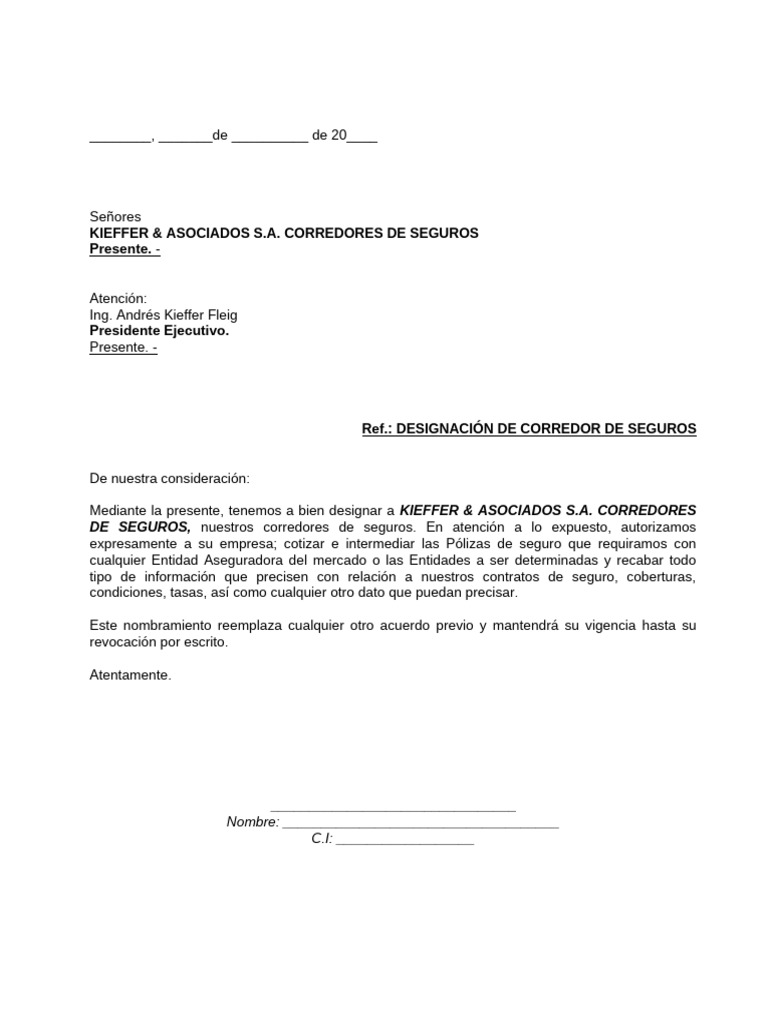 Carta de Nombramiento Actualizada | PDF