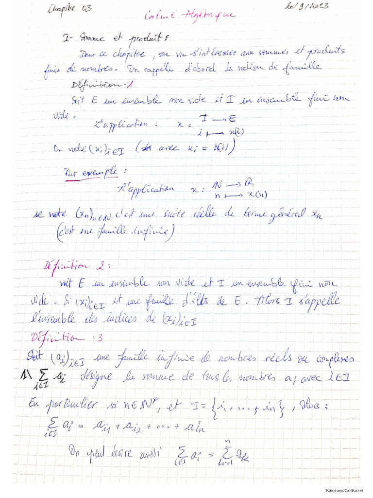 calcul algébrique | PDF
