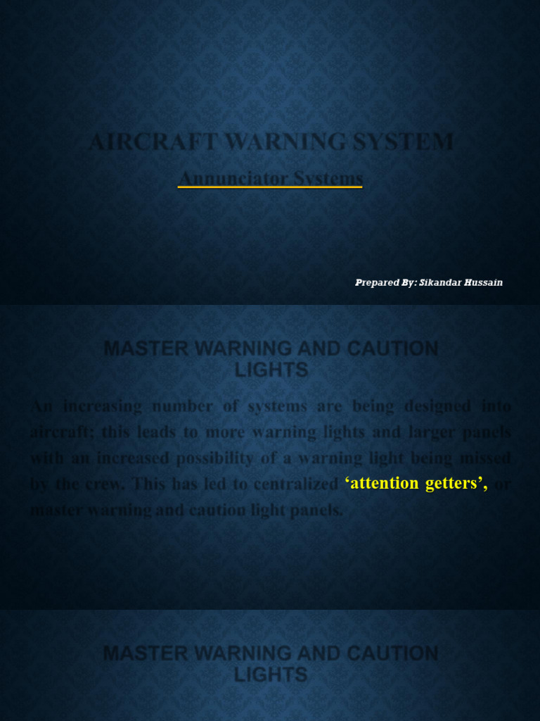 Aef - DT - Master Warning System | PDF | Transport | Aviation