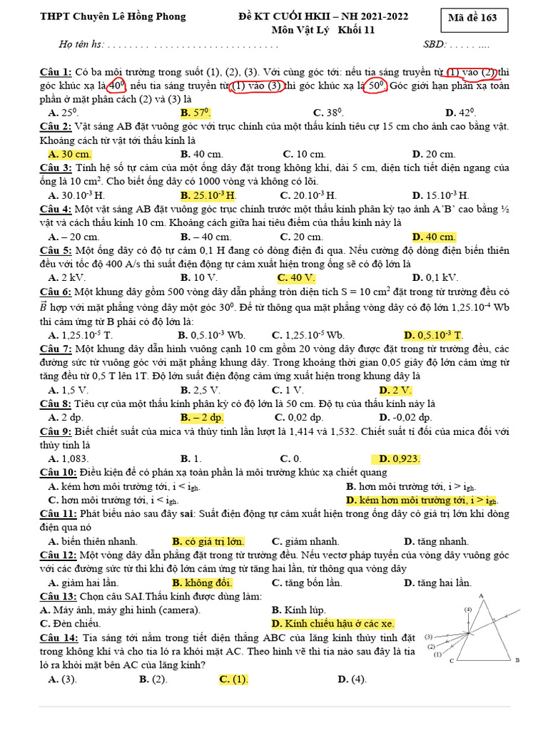 De-thi-HK2-lan-2 | PDF