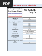 MV Cable Sizing Calculation Excel | PDF