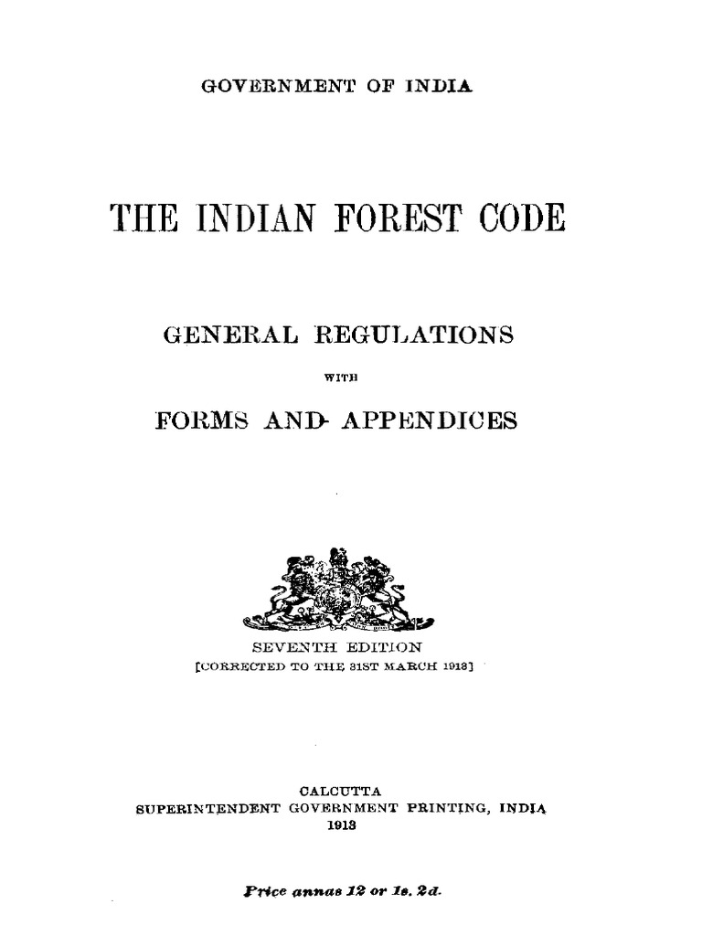 4_The_Indian_forest_code 1913 | PDF