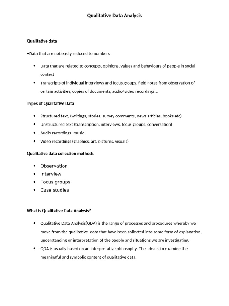 Understanding Qualitative Data Analysis | PDF | Qualitative Research | Data