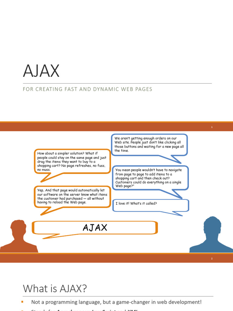 Understanding AJAX for Dynamic Web Pages | PDF | Ajax (Programming) | Json
