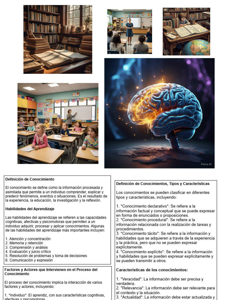 Definición y Tipos de Conocimiento | PDF | Conocimiento | Aprendizaje