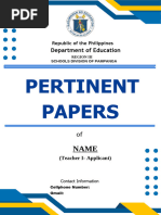 Editable Pertinent Papers for Teachers | PDF
