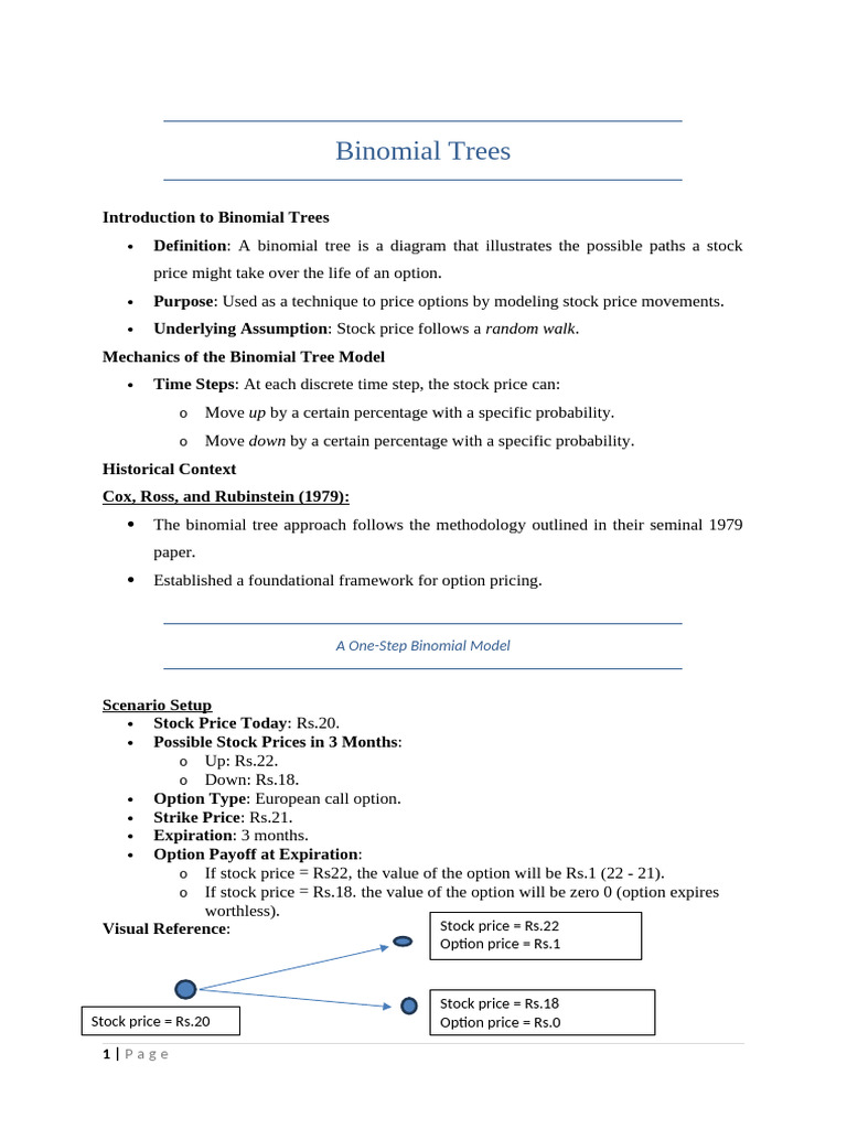 Binomial Trees | PDF