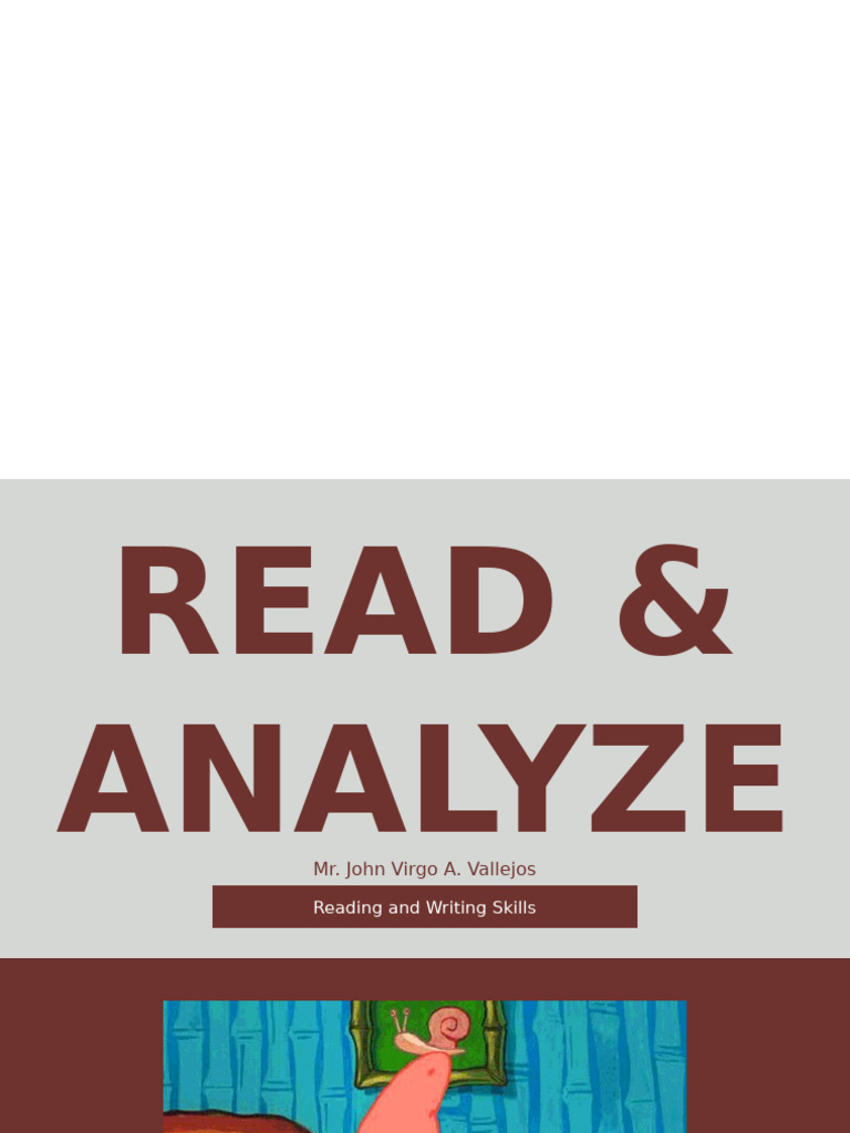 Read & Analyze | PDF