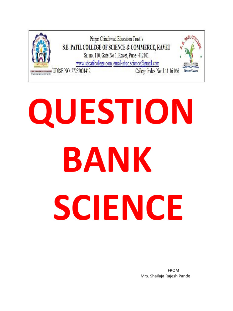 Question Bank All (Science) | PDF | Html Element | Search Engine Optimization