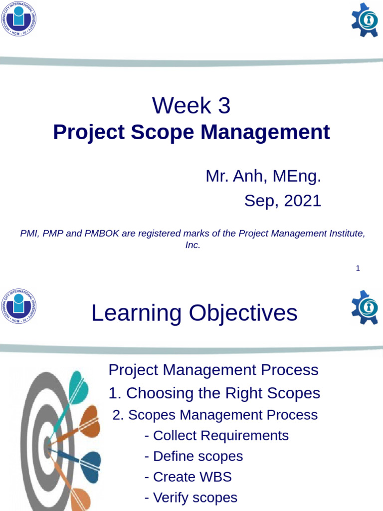 Week 3 - Scopes Management | PDF | Project Management | Business