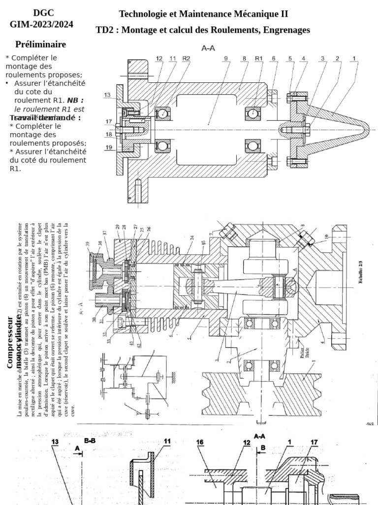 TD2 TMM II 2023-2024 | PDF | Piston | Machine