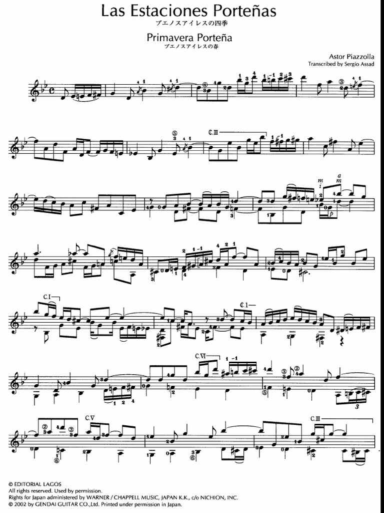 4 Estaciones Portenas - Sergio Assad | PDF