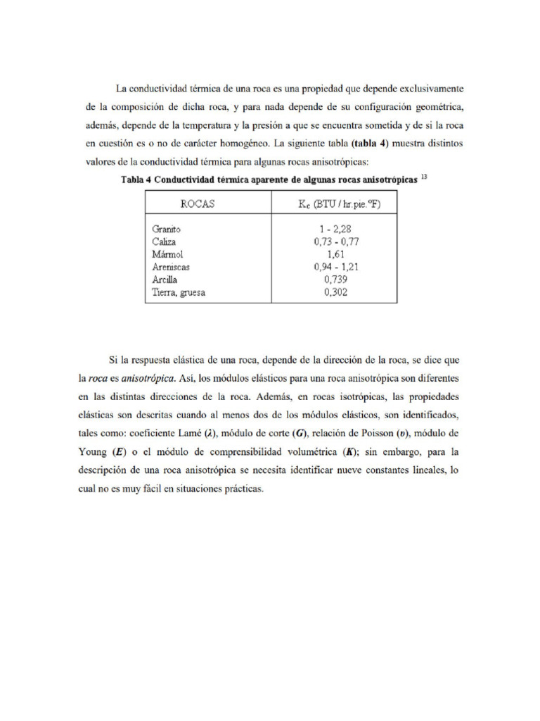 Anisotropia Distintas Rocas KV - KH | PDF