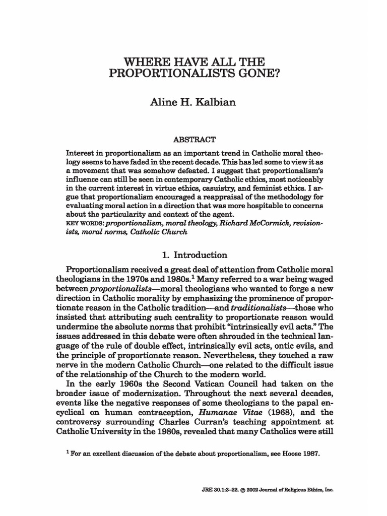 8 Kalbian Where Have All The Proportionalists Gone | PDF | Intention ...
