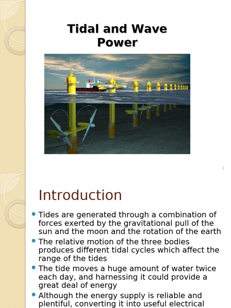 Lecture 12 Tidal, Waves and Geothermal Energy | PDF | Tide | Steam