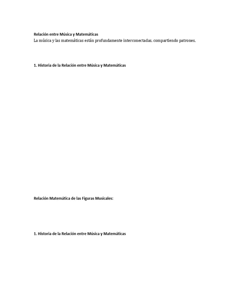 Matemáticas y Música: Conexiones Clave | PDF | Matemáticas | Teoría musical