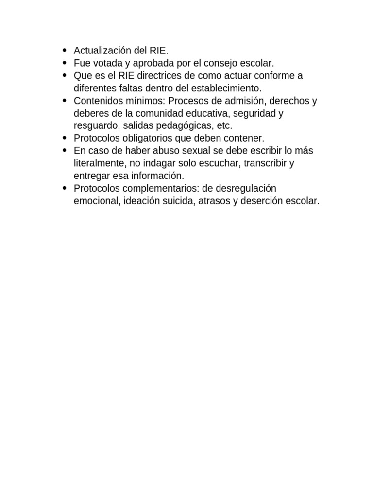 Actualización Del RIE | PDF