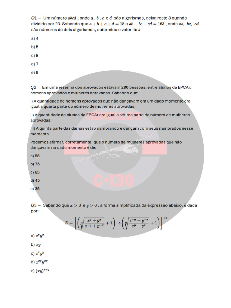 Lista Hércules - Revisão Geral | PDF