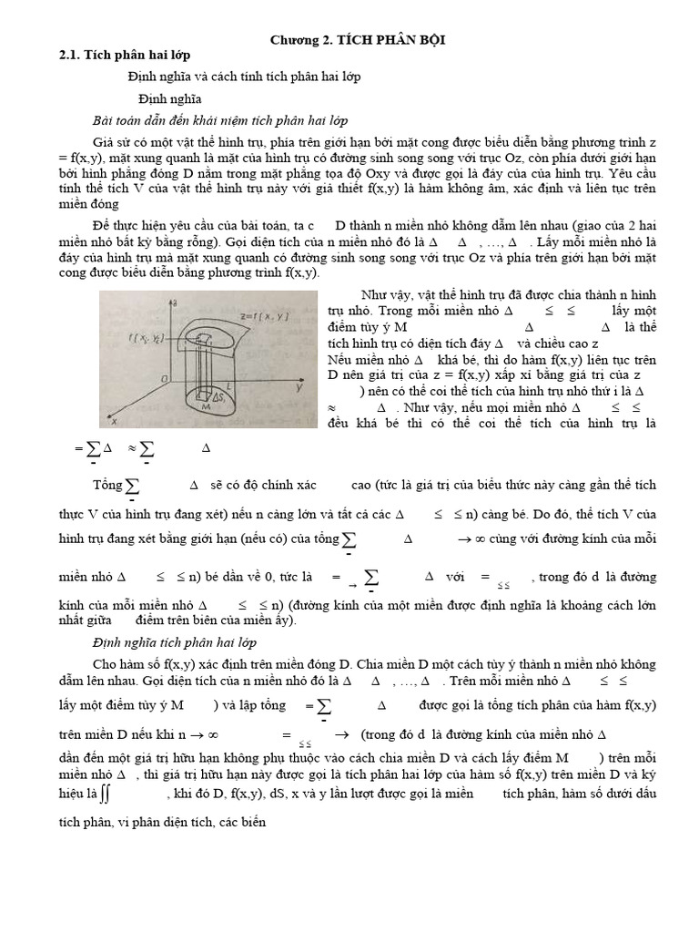 Bai Giang Giai Tich 2. Chuong 2 | PDF