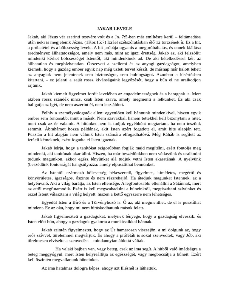 Jakab Levele | PDF