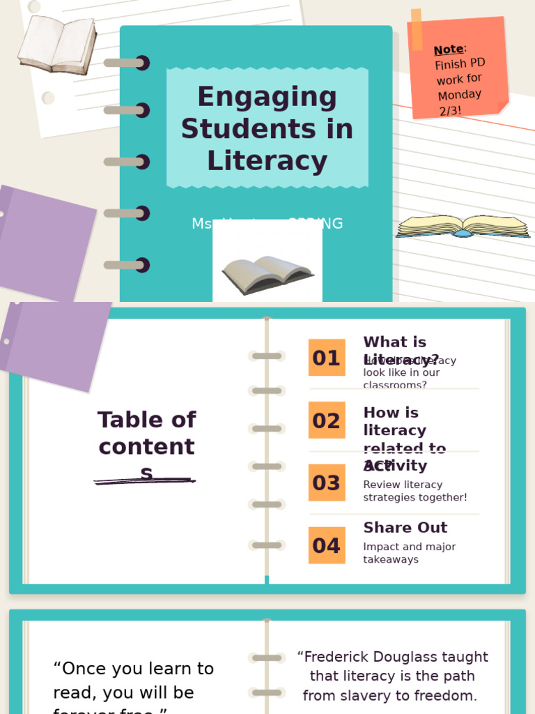 Engaging Students in Literacy - PD 2 - 3 - 25 | PDF | Literacy ...