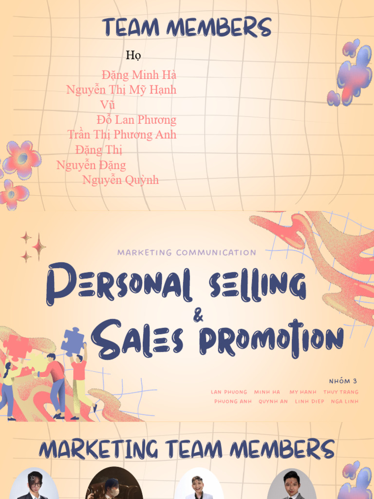 (Nhóm 3) Personal Selling & Sales Promotion | PDF