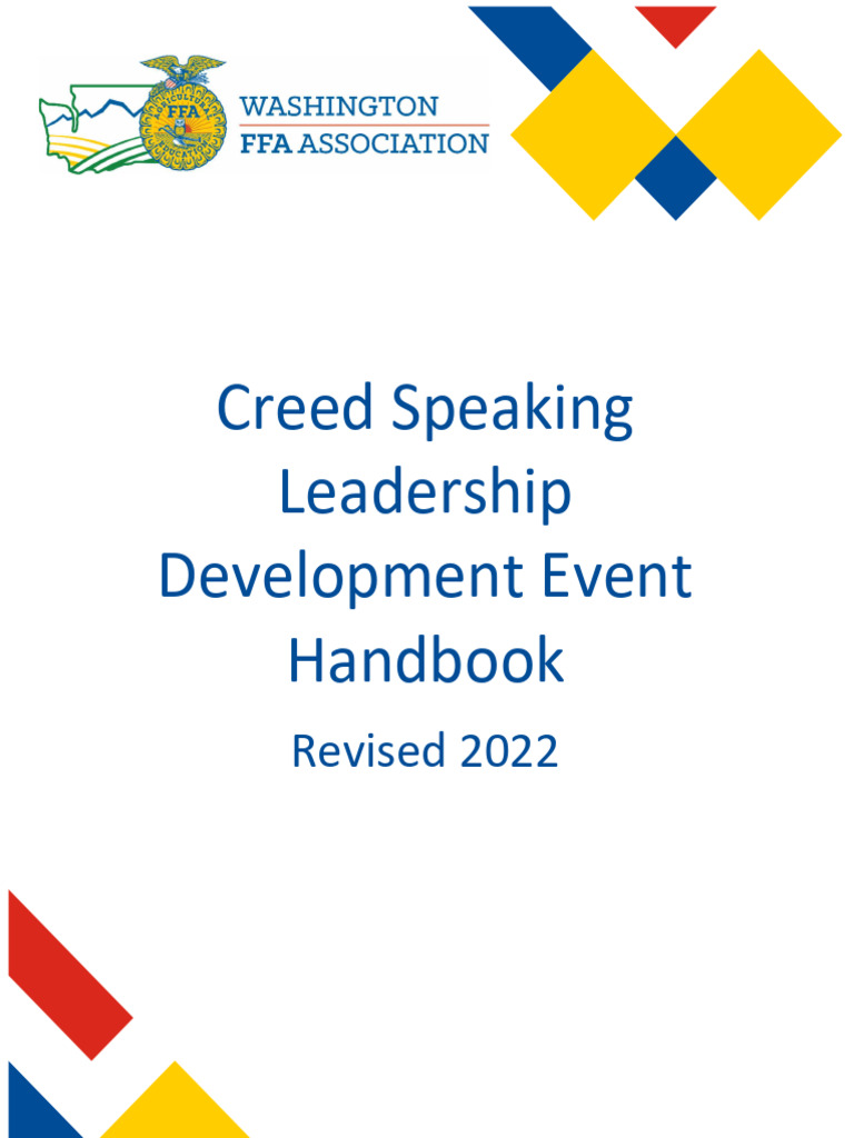 Creed Final Revised Handbook 2022 | PDF | Nonverbal Communication ...