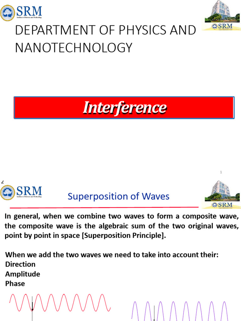 Unit 4 Physics First Year SRM KTR | PDF | Diffraction | Polarization (Waves)