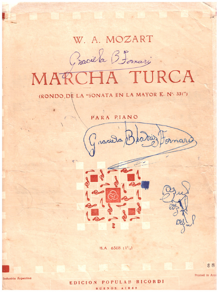 Marcha Turca - Mozart | PDF