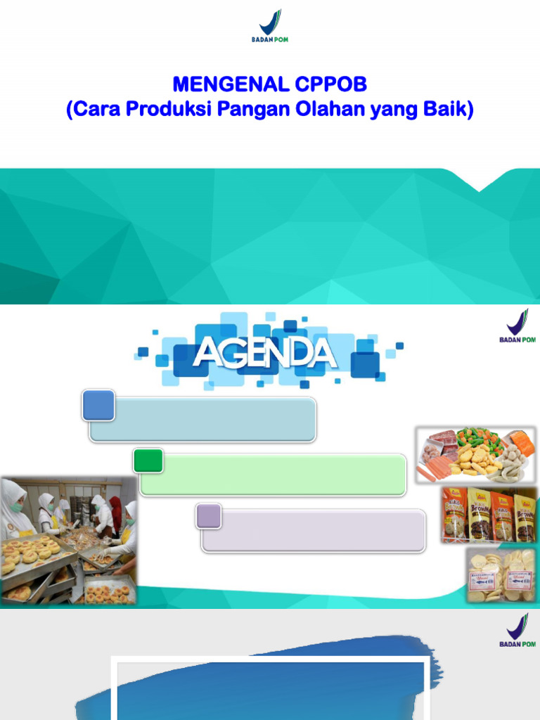 4. Cara Produksi Pangan Olahan yang Baik (CPPOB)-Teori | PDF
