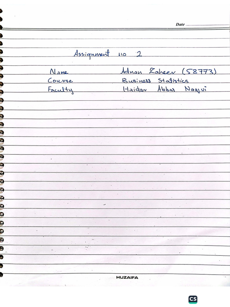 Assignment 2 Bus Stat | PDF