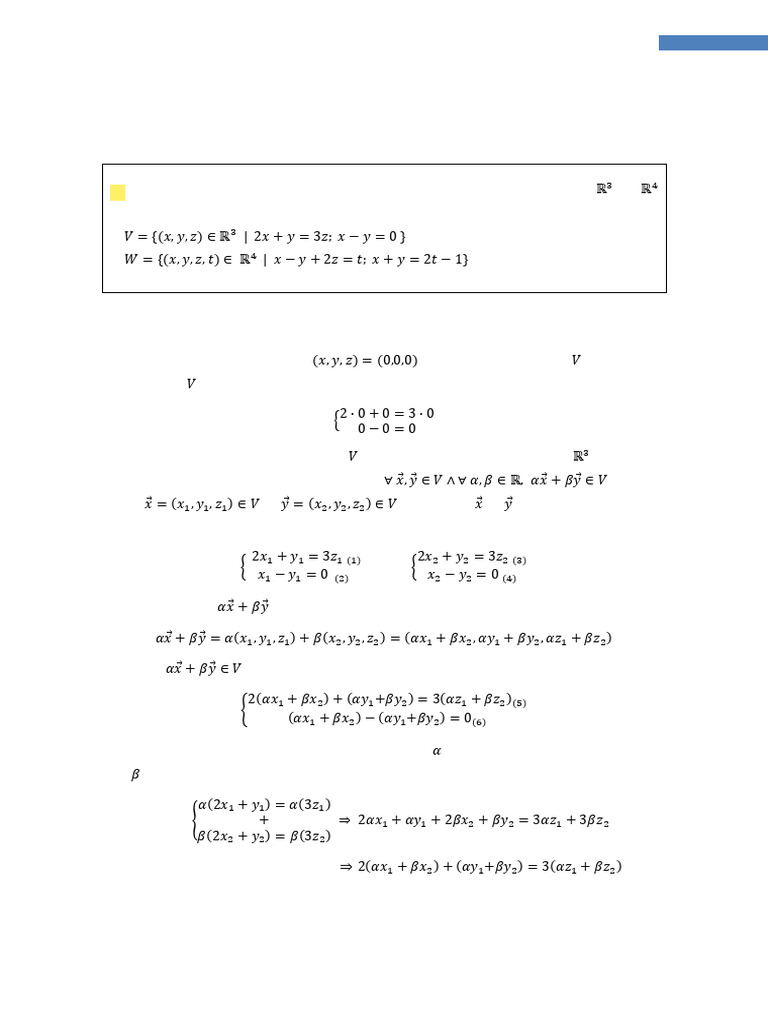 Espacios Vectoriales | PDF | Base (álgebra lineal) | Vector Euclidiano