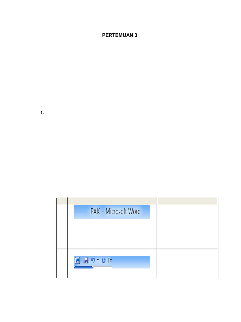 Pengoperasian Dasar Microsoft Word | PDF