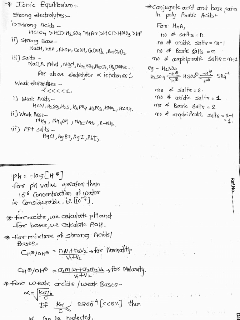 Ionic Equilibrium | PDF