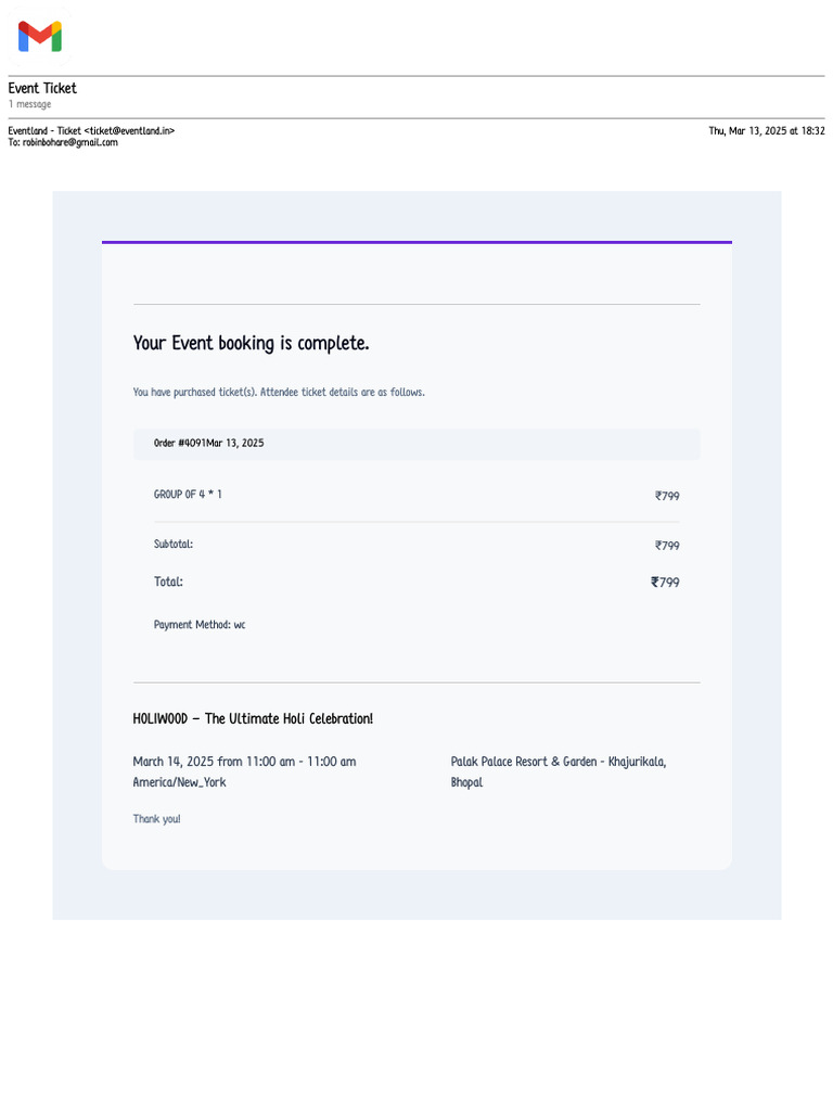 Gmail - Event Ticket | PDF