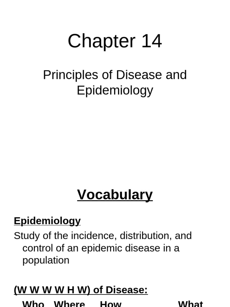 Disease Principles and Epidemiology Guide | PDF | Infection | Health ...
