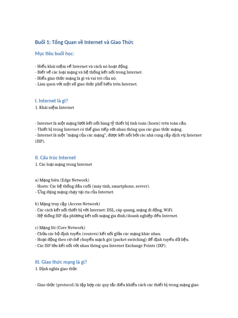 Buoi1 NhapMonMang | PDF