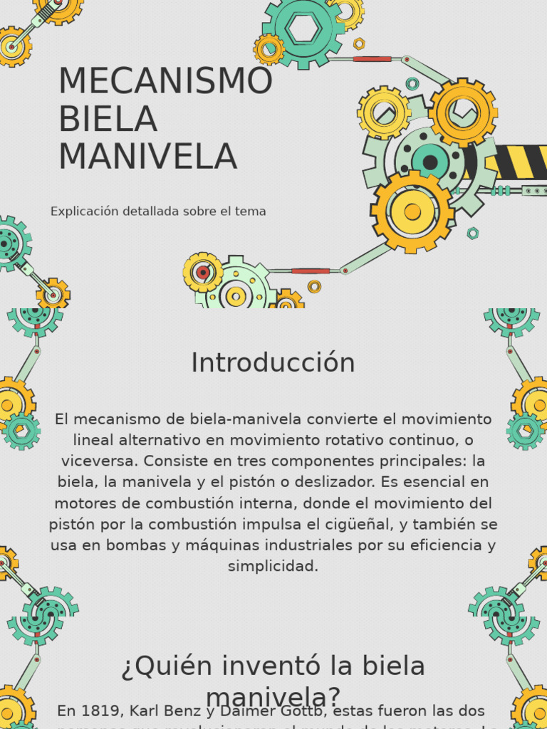 Biela y Manivela | PDF | Motores | Pistón