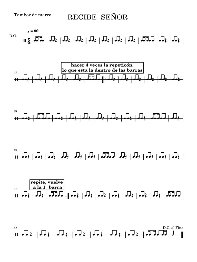 Señor Marco Recibe Tambor | PDF
