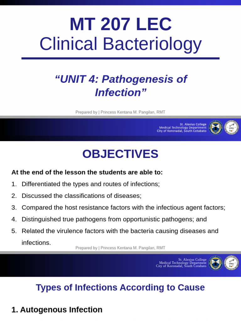 Pathogenesis of Infection Overview | PDF | Infection | Hospital ...